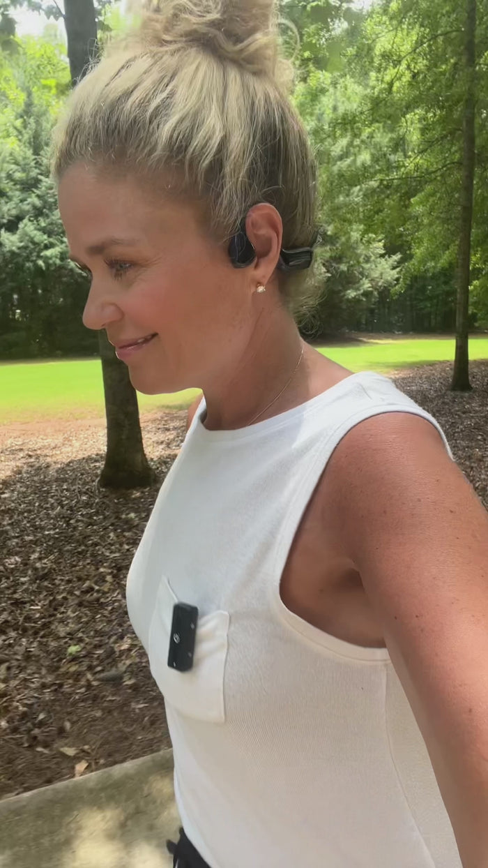 Bone Conduction Hearing Amplifier with Remote Mic